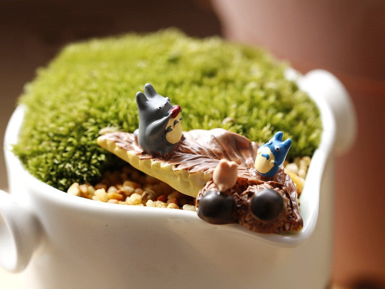 Miniature Totoro Character Set – Micro Landscape Design
