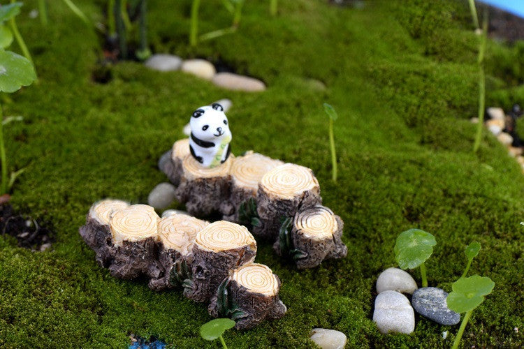 Fairy Garden Tree Stump Bridge – Micro Landscape Design
